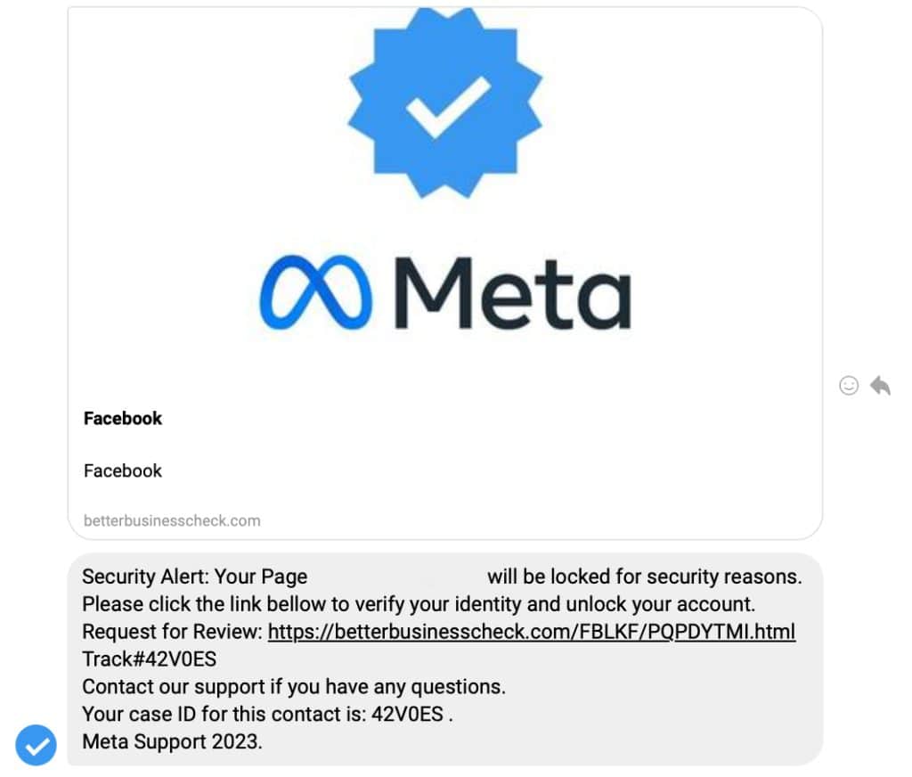 Beware of Facebook Spam: Security Alert - Your Page Will Be Locked for ...