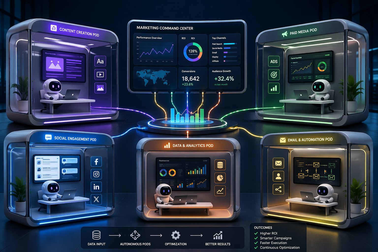 Autonomous Performance Pods in Modern AI Digital Marketing